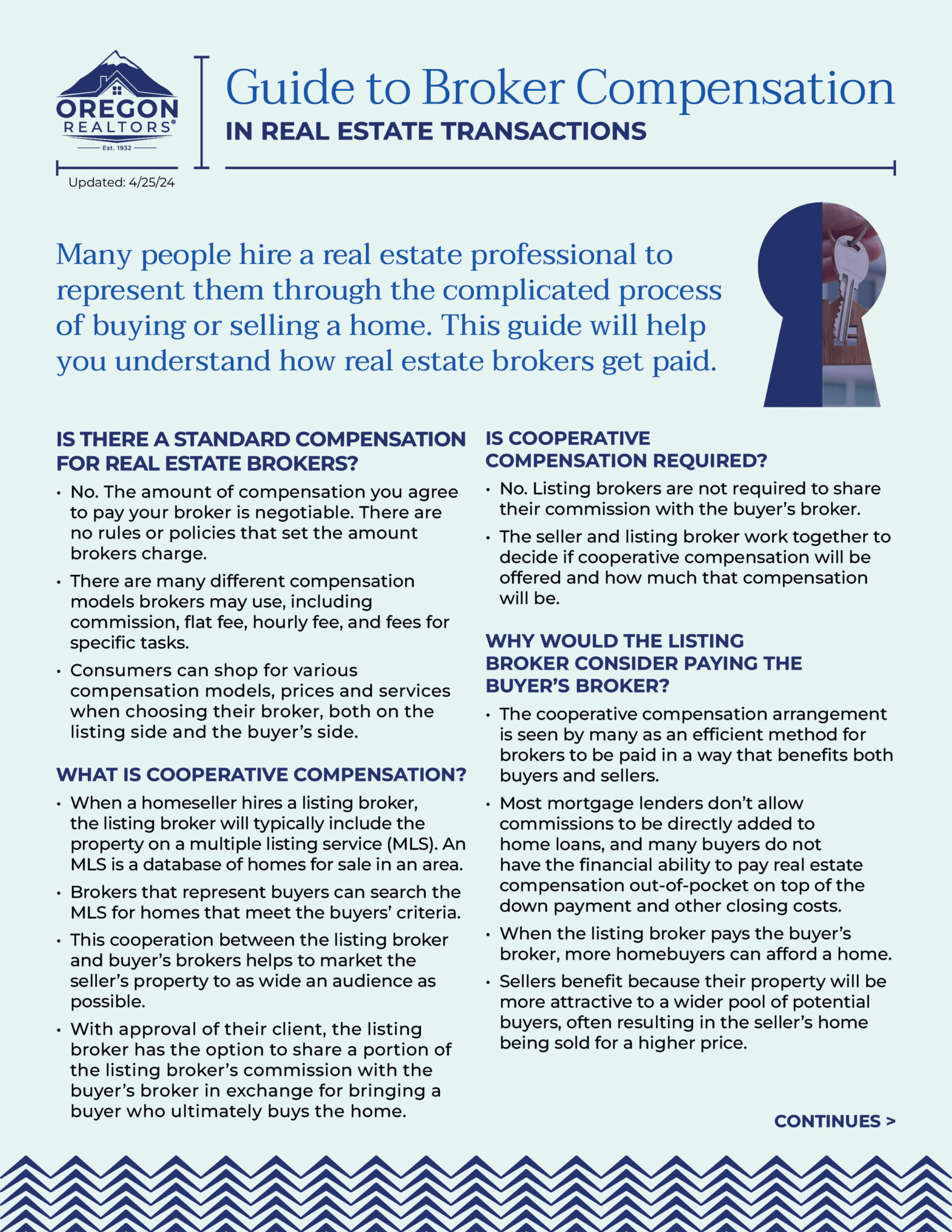 Guide to Broker Commissions in Real Estate Transactions Client Handout